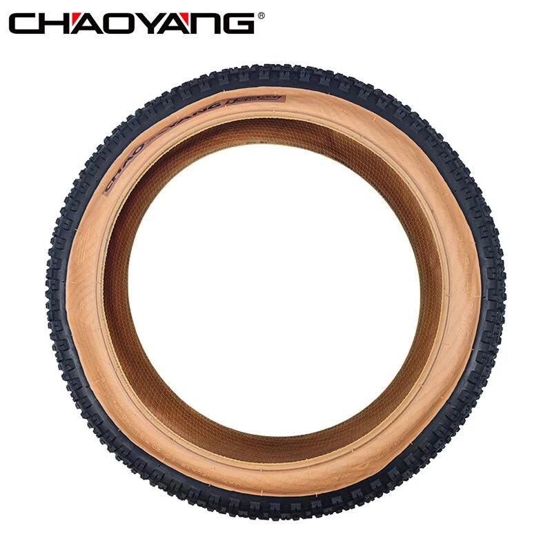 Толстые велосипедные шины CHAOYANG 20x4,0 100/90-406, 3 мм, противоскользящий велосипед с защитой от ударов и повреждений в стиле бегемота, 20 фунтов на квадратный дюйм, коричневая шина