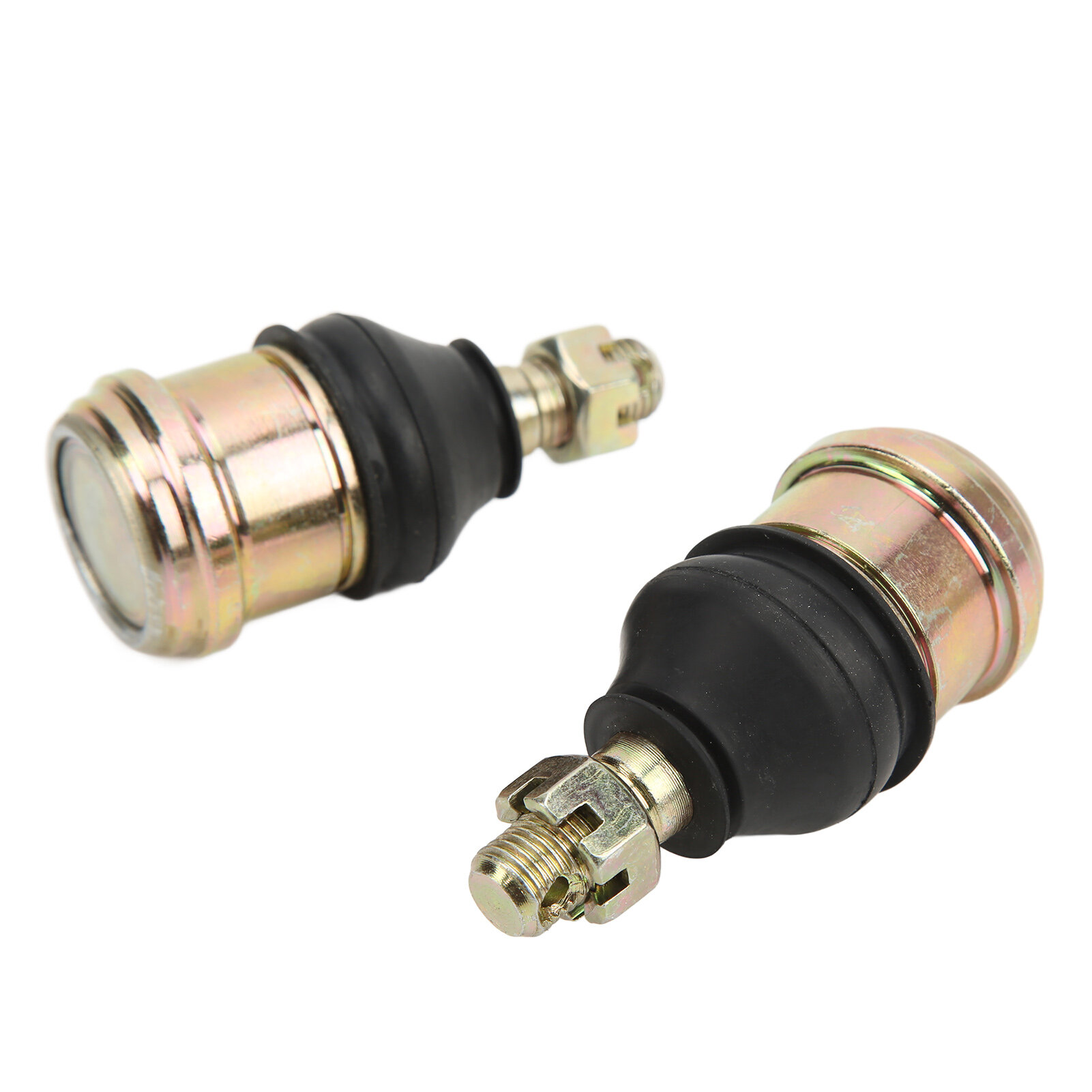 Пара наконечников стальных тяги M12 с виброизоляцией для ATV UTV QUAD мотоциклов dirt bike и картов 50cc 70cc 90cc 110cc 125cc 150cc 200cc 250cc в комплектe с 2 шайбами и 2 железными проволочными кольцами