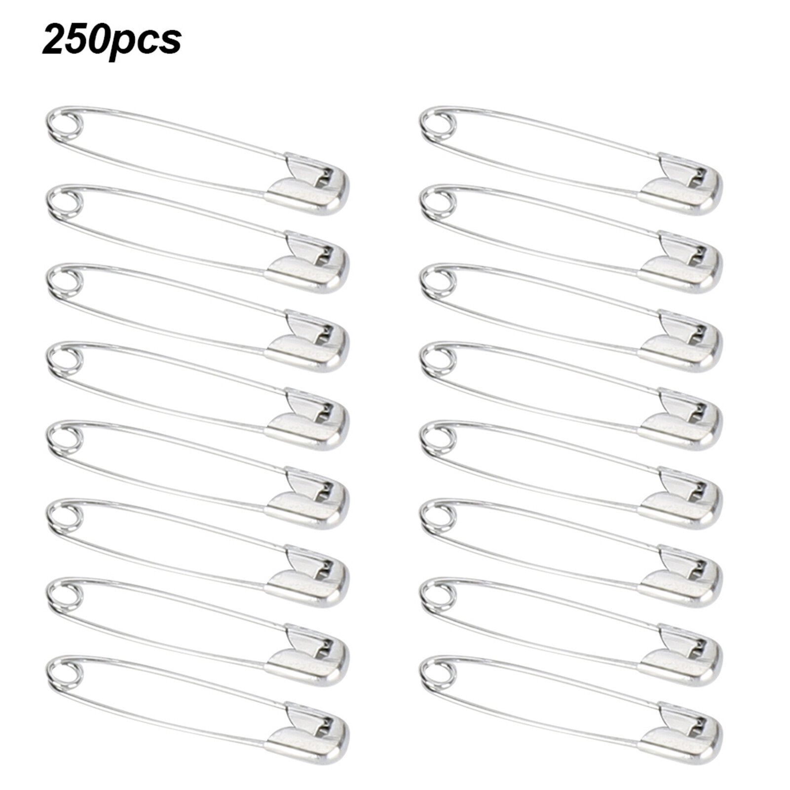 250 шт, булавка, швейные аксессуары, декор для одежды, высокопрочная никелированная сталь, серебро