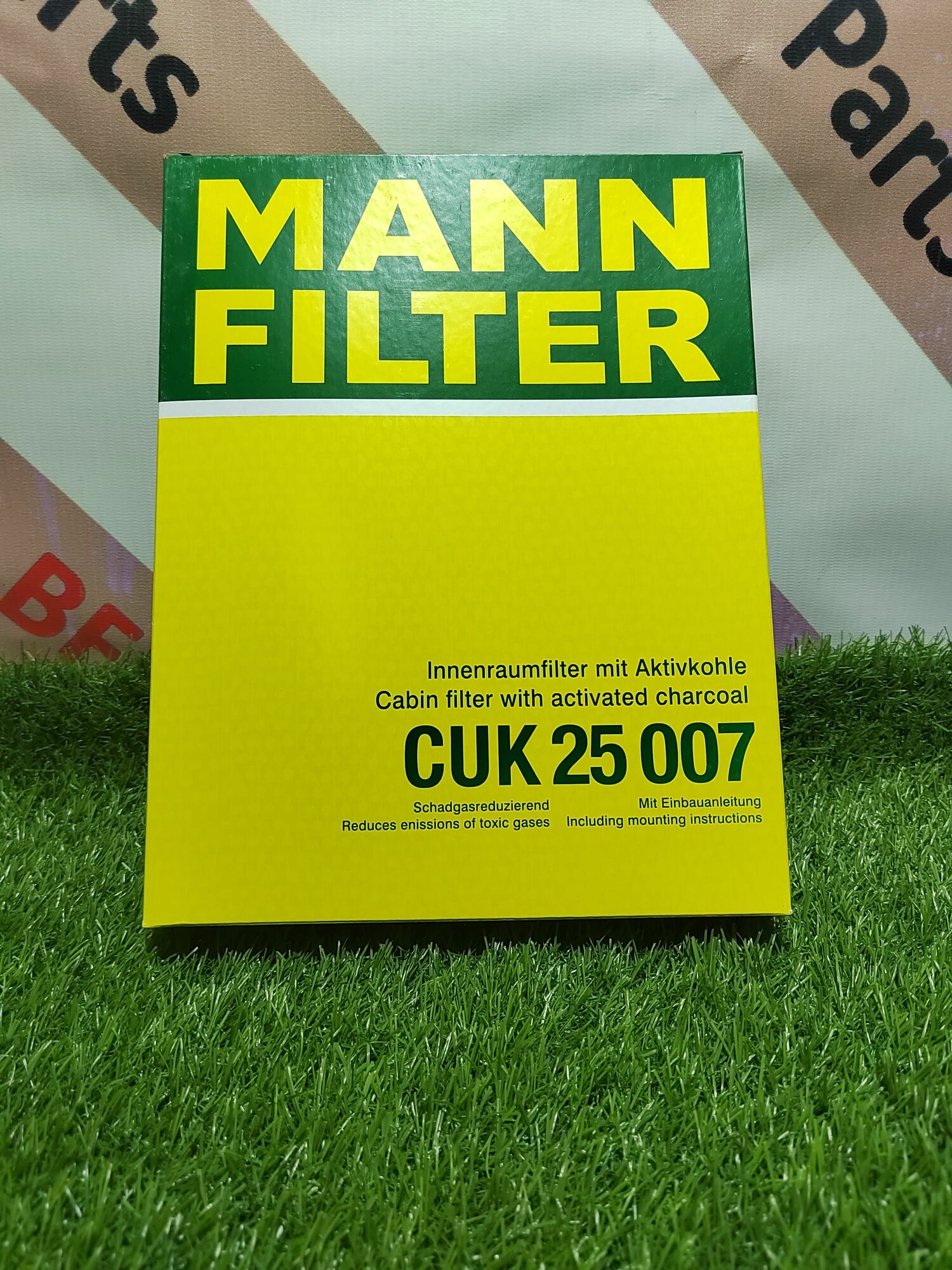 Фильтр салона MANN-FILTER CUK25007, для легковых авто, угольный