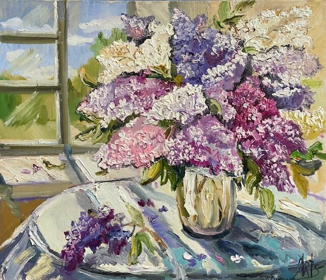 Ольга Симонова, Букет сирени на террасе