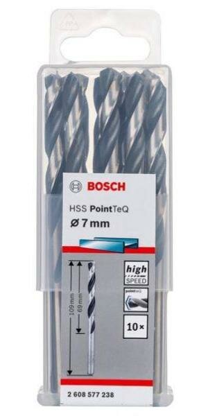 10 HSS PointTeQ сверл 7 мм 2608577238 BOSCH, Упак