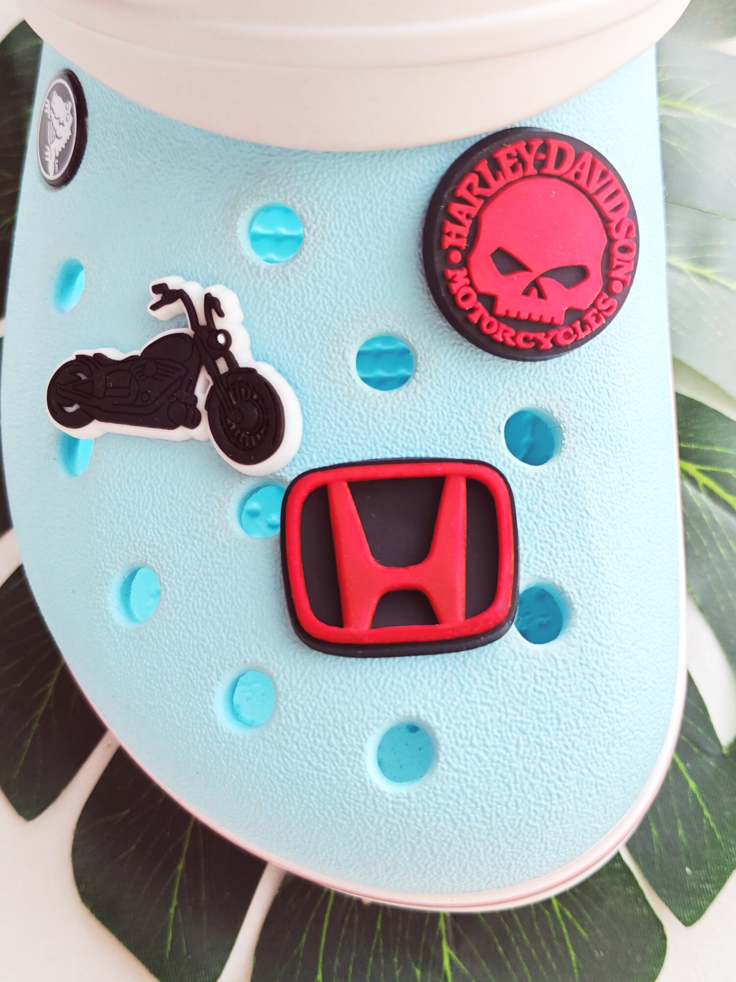 Джибитсы крутые на crocs мужские мотоцикл Harley Davidson Honda