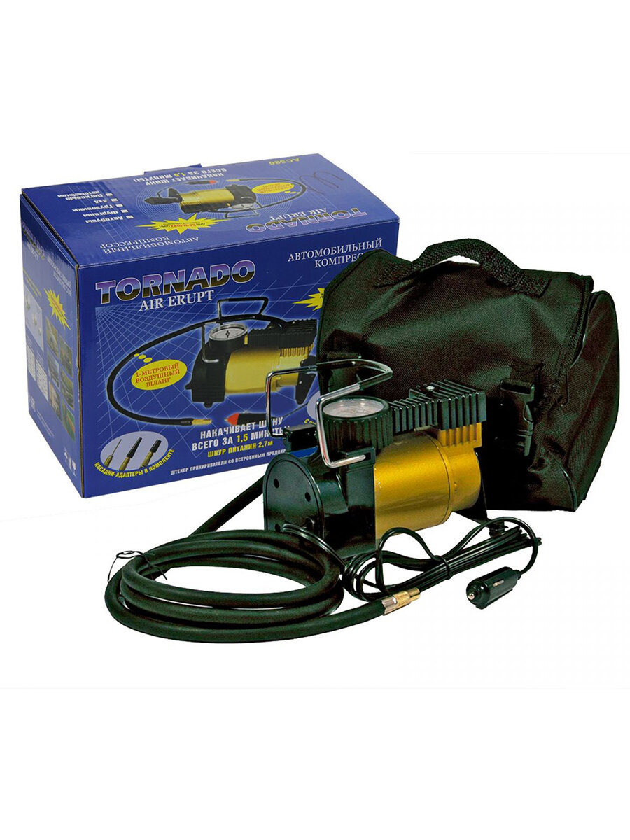 Компрессор автомобильный TORNADO AC580 (ТопАвто)