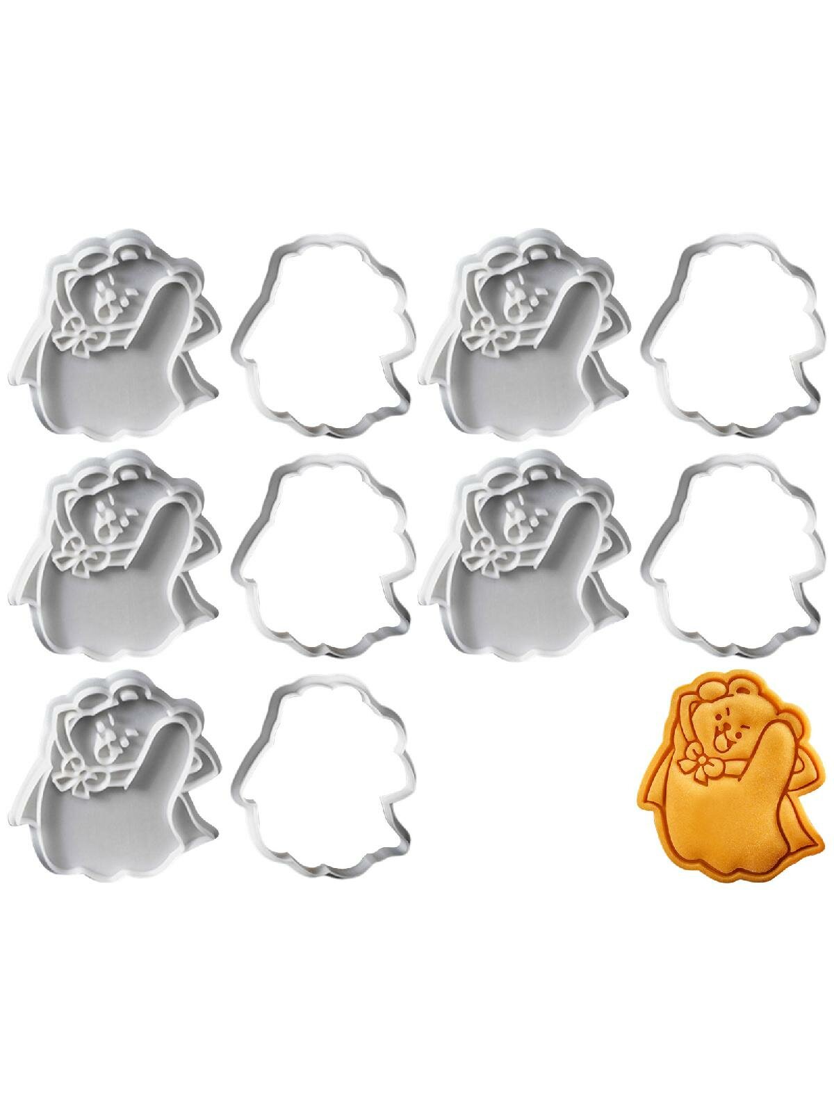 5 наборов форм для печенья, форм для печенья на Хэллоуин, формочки для печенья в форме медведя, принадлежности для выпечки, подходящие для кухонной выпечки