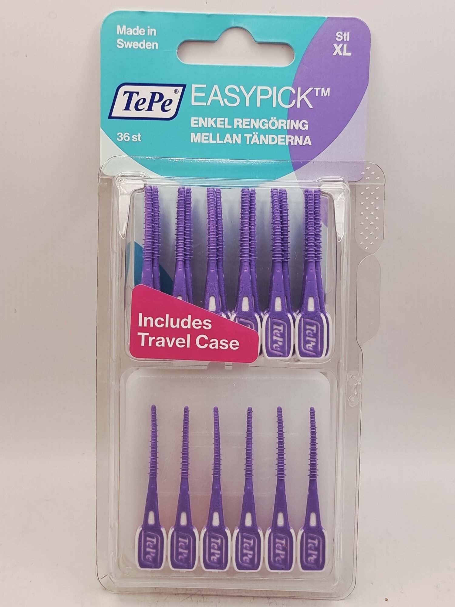 Межзубные зубочистки TePe EasyPick XL 36 шт. фиолетовые (Швеция)