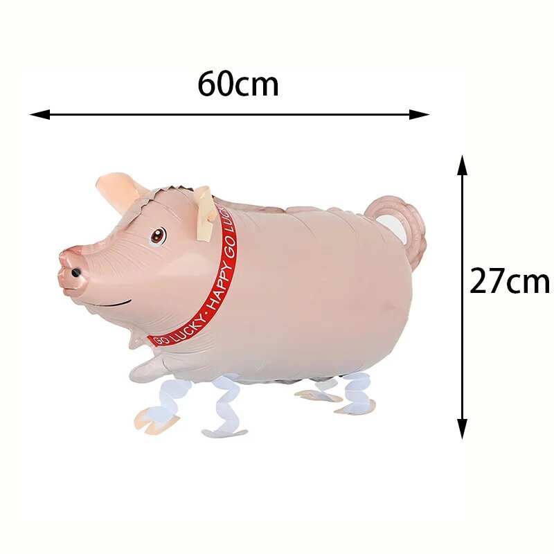 Фольгированный шар "Поросенок", 60x27см, Цвет: 1pc