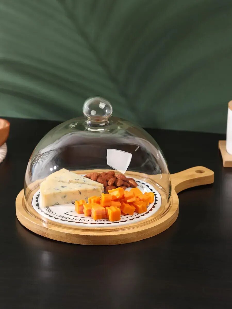 Блюдо сервировочное с крышкой для подачи 31,5×23×18 см