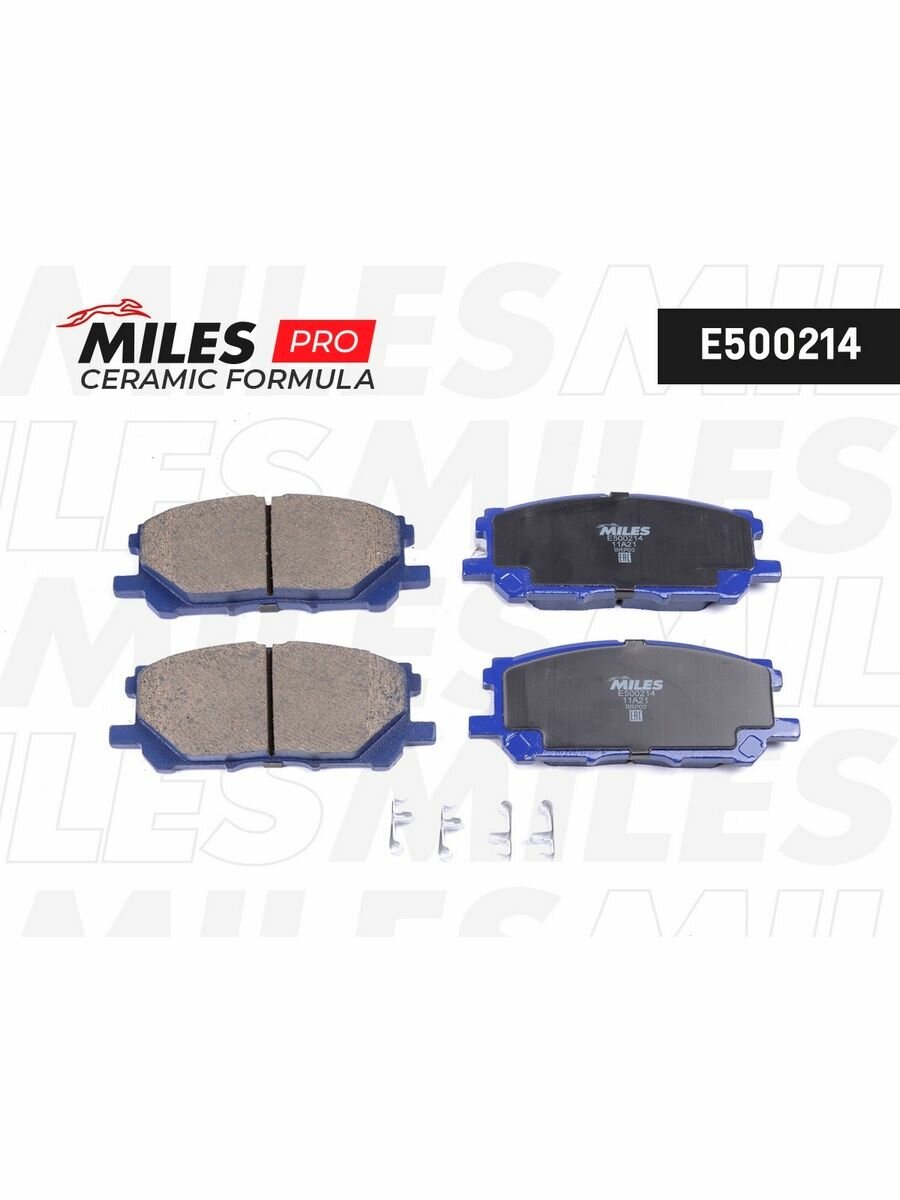 Колодки тормозные дисковые передние MILES E500214 для LEXUS RX, TOYOTA Harrier, Highlander