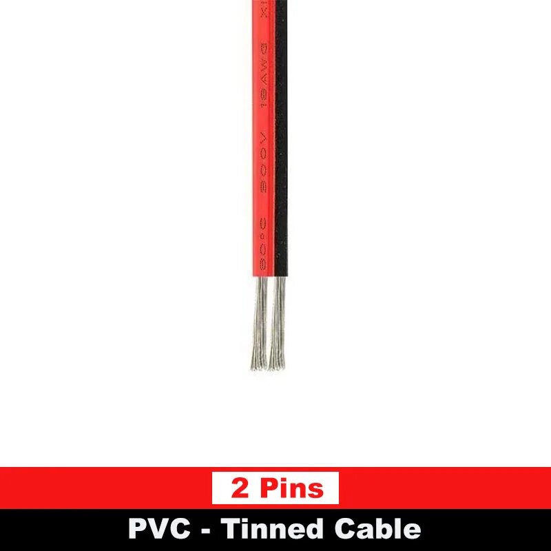 Удлинительный кабель bytebattle для светодиодных лент 3528 5050 RGB 20AWG 22AWG 22 AWG, 2Pin PVC, 2m