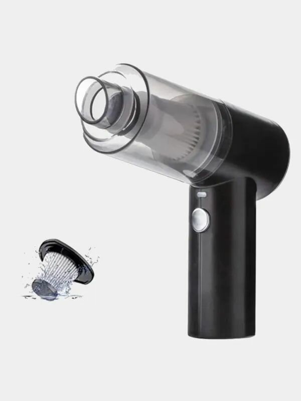 Автомобильный пылесос с подсветкой беспроводной 120 Вт с сумкой для хранения