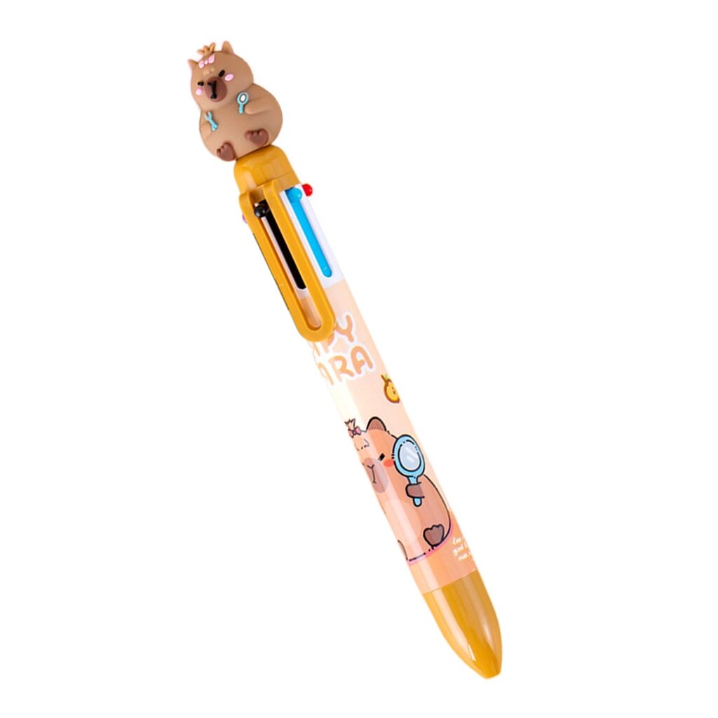 Многоцветная Шариковая ручка 6 Цветов в одной Выдвижной Радужной Ручке для Классного Офиса, Забавная Цветная Ручка для школьников