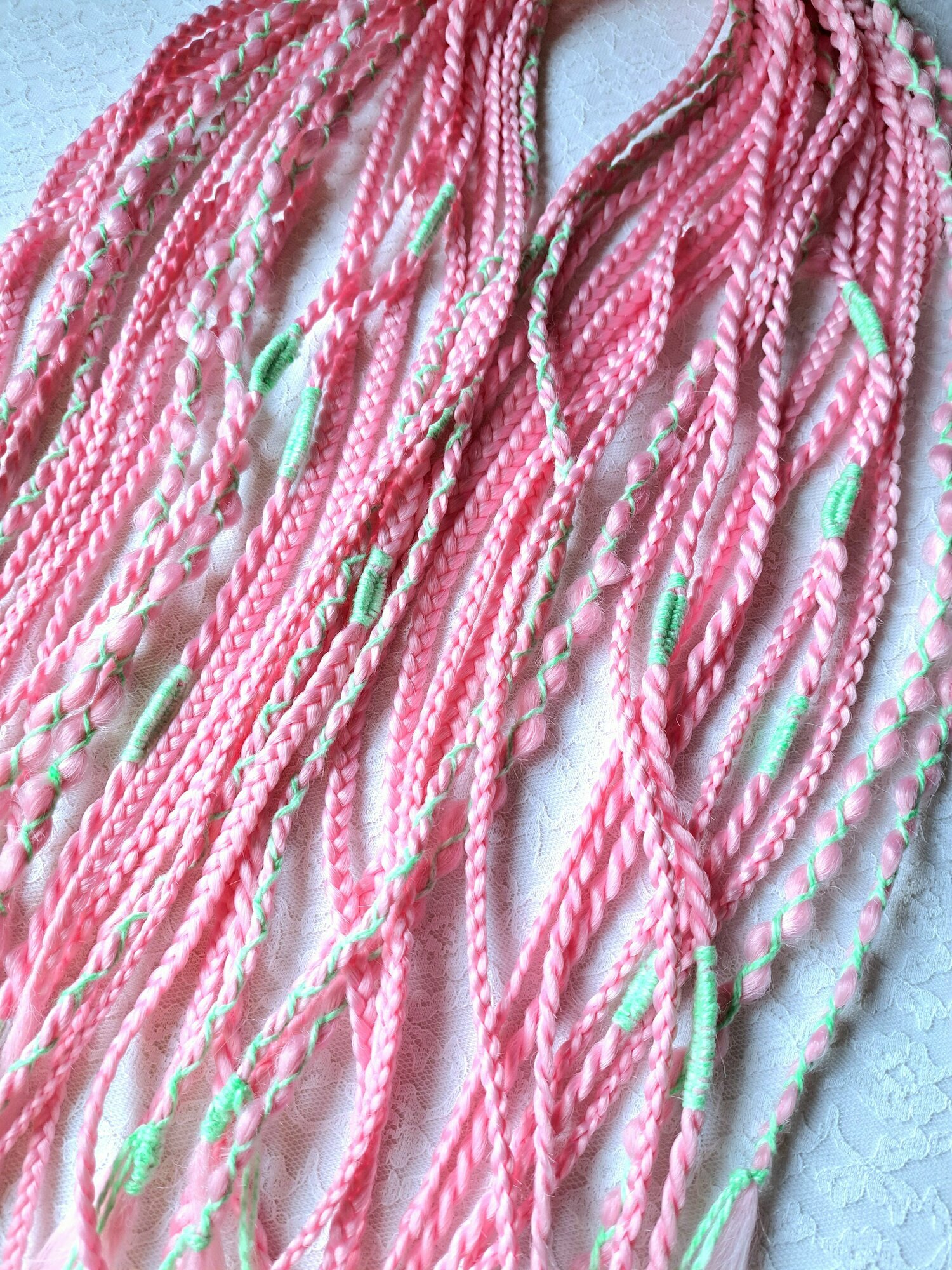 Афрокосы из канекалона 20 косичек, длина 65-70 см / ручная работа/ готовая прическа-плетение для стильных образов