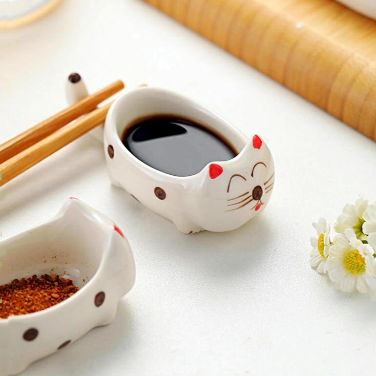 Керамические соусники, Соусник с ручкой керамический