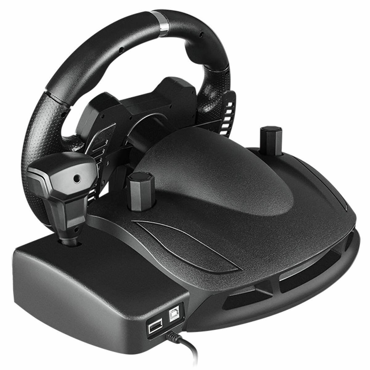 Руль (педали, вибро, скоба, D-pad, 12 кл, PC/PS3/PS4/XBOX ONE/Xinput), Игровой руль 6in1