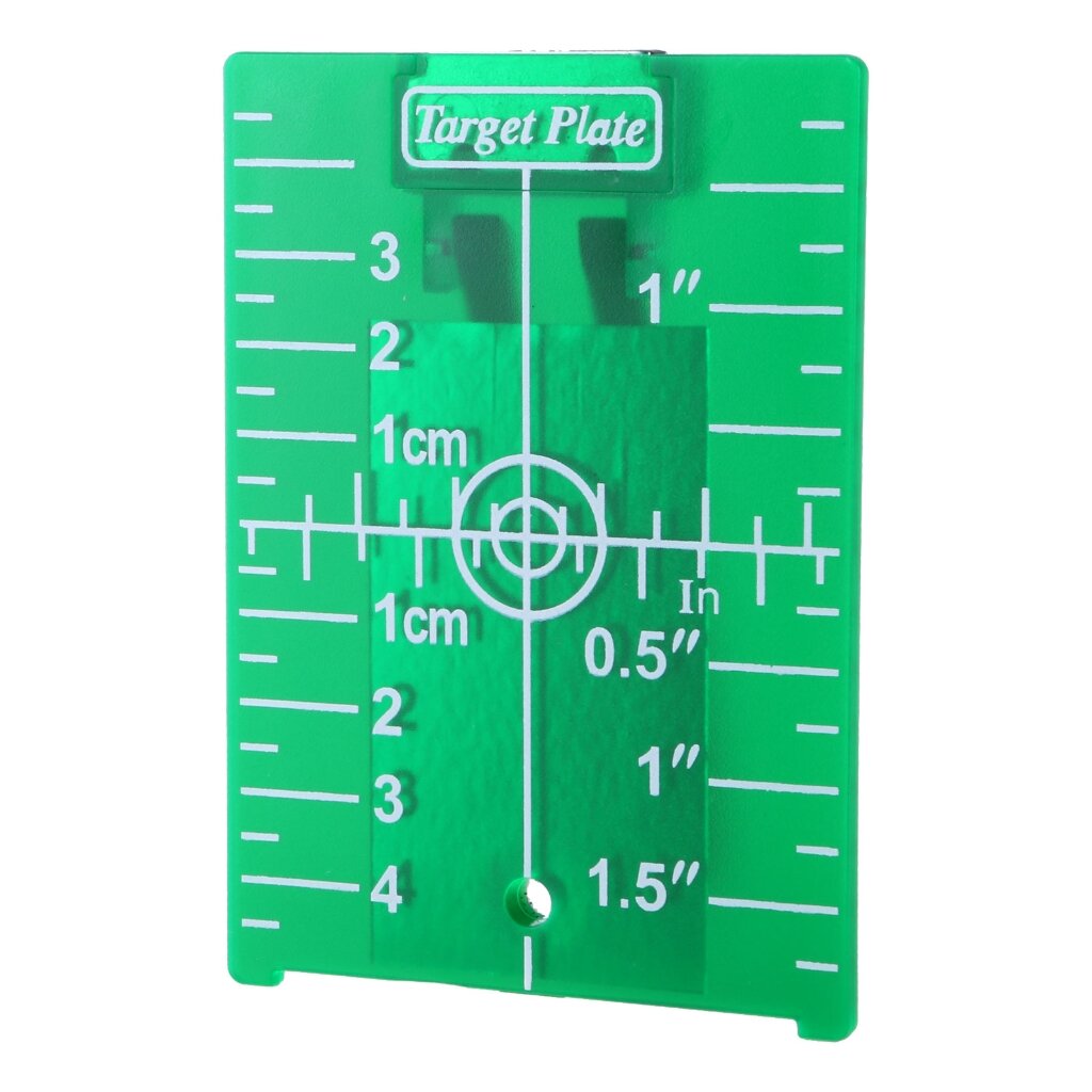 Пластина карты лазерной мишени дюйм / для см для вращающихся лазеров / для лазера с поперечной линией для точного измерения, улучшающего видимость.