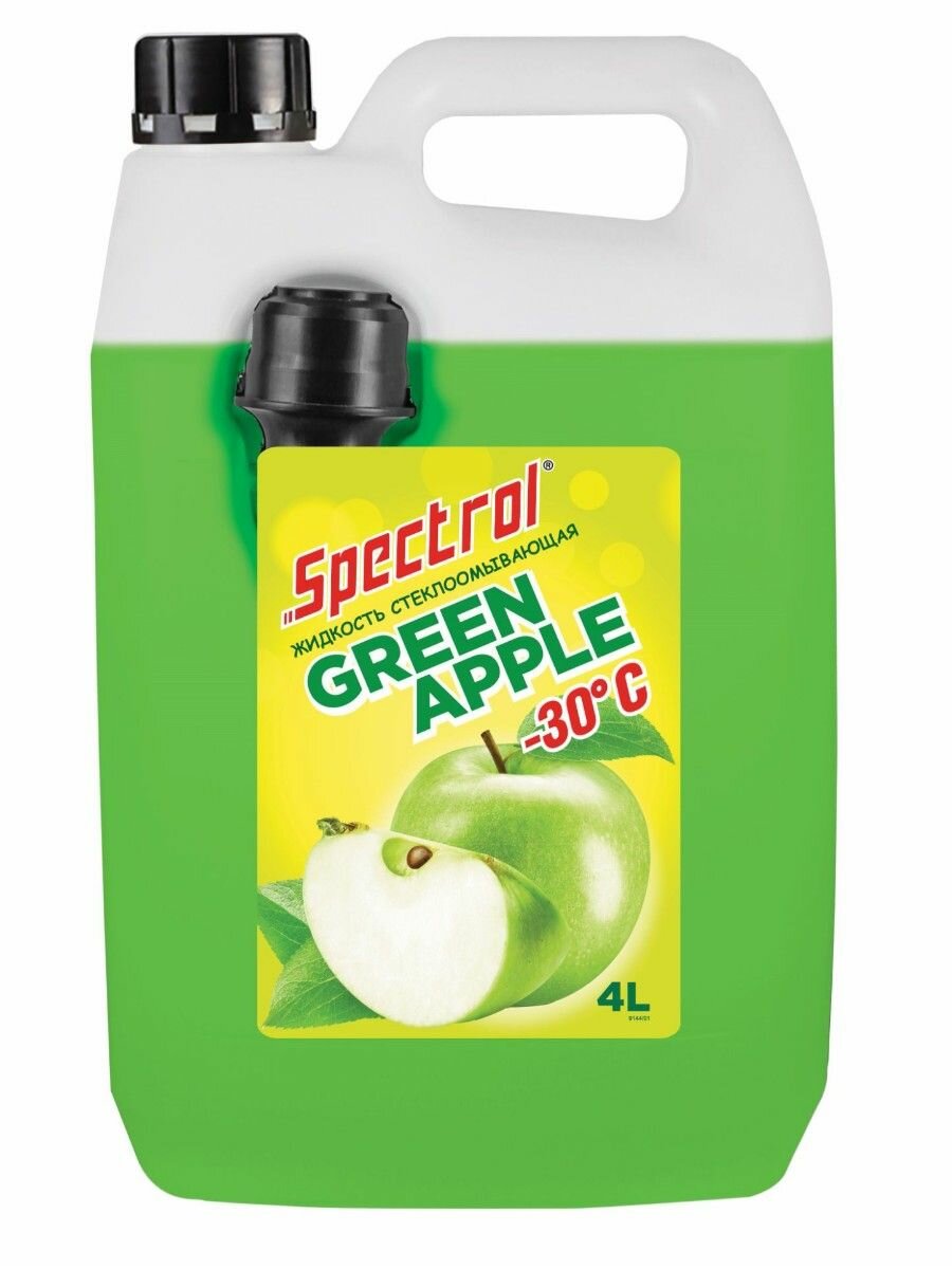 Жидкость для омывания стекла Spectrol Green Apple (-30 *) 4 л.