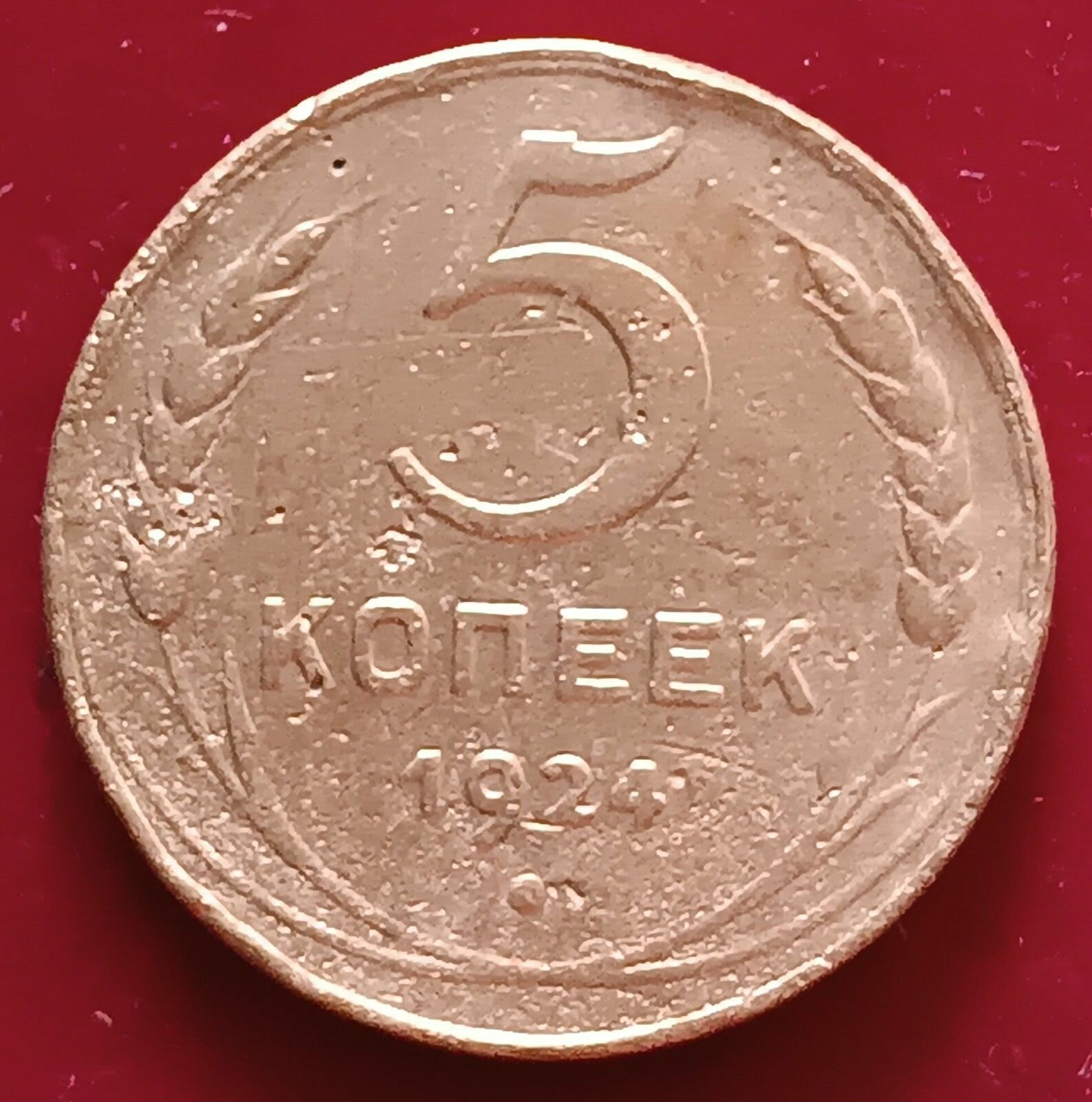 5 копеек 1924 год Д1Н6