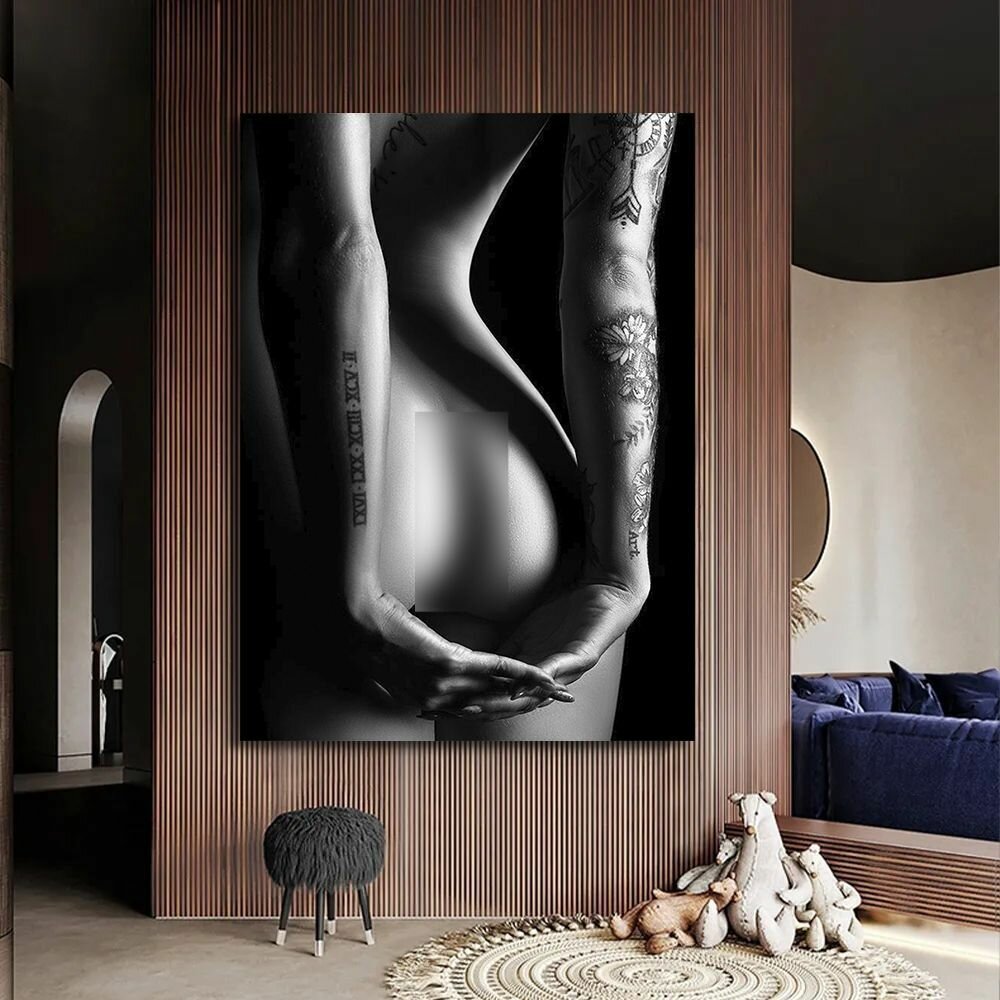 Эротические картины, девушка 18+, 50х70 см.