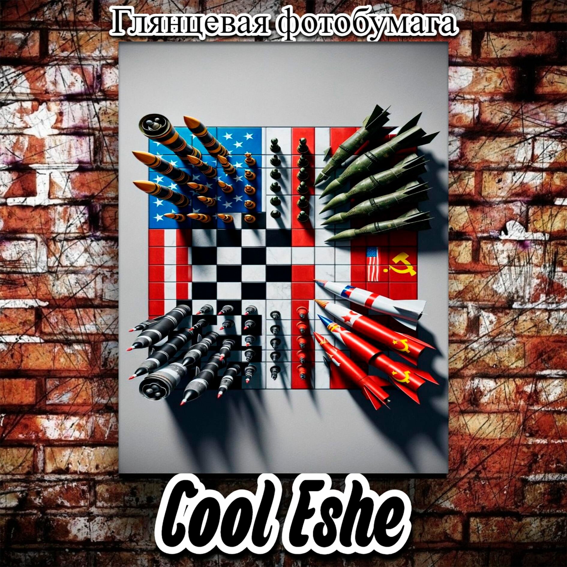 Постер "Ракеты, страны, игрушечные, арт" из коллекции "Креатив" А4