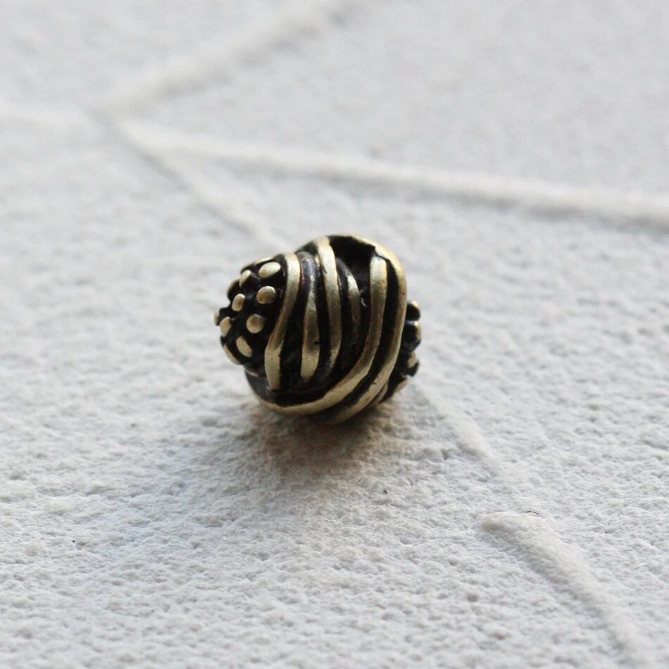 Латунные бусины-разделители, проводные, нерегулярные, 11 мм Antique Brass