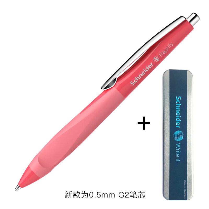 Гелевая ручка Schneider Dolphin Signature Pen, 0.4 мм, светло-розовая + розово-красная заправка