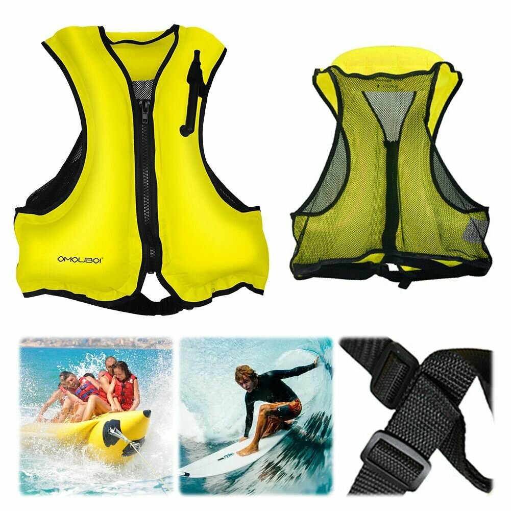 Надувной плавучий жилет регулируемый дышащий плавучий спасательный жилет для мужчин женщин