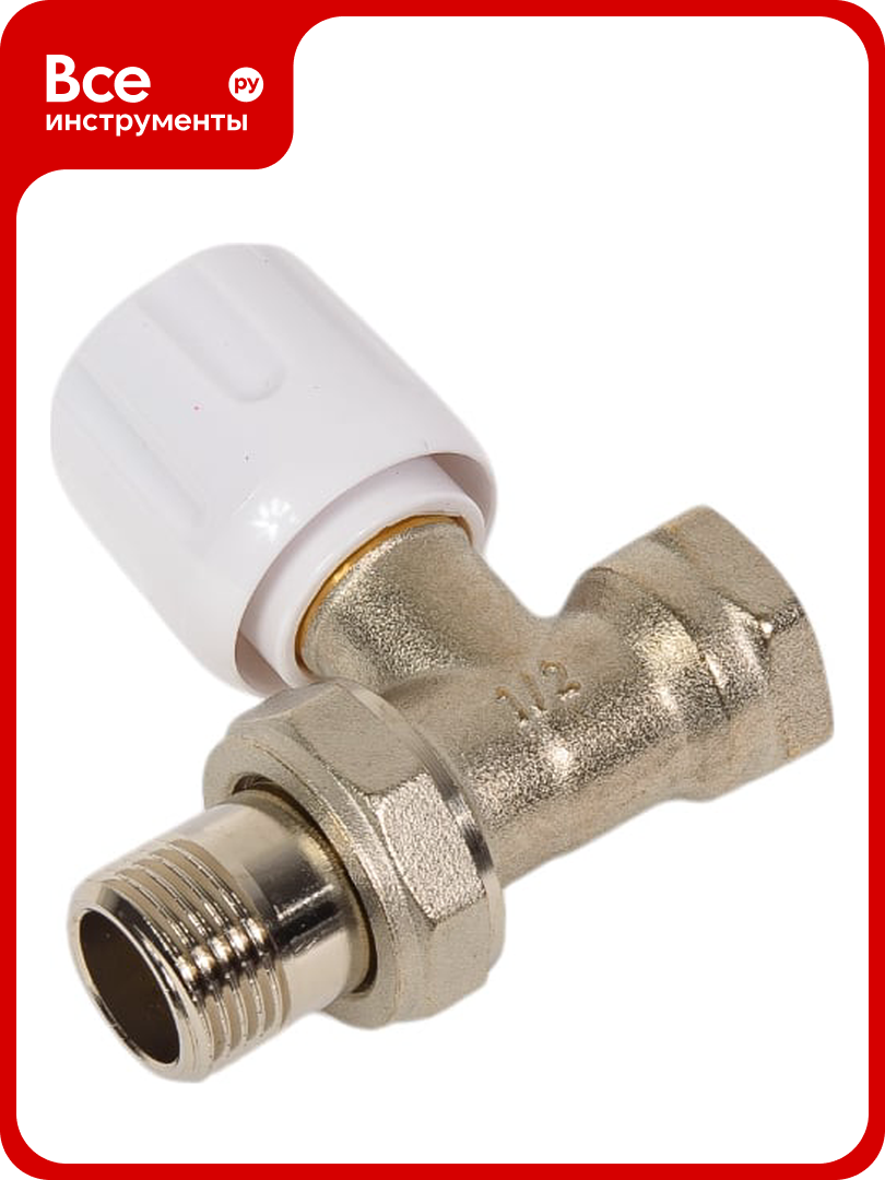 Ручной регулировочный клапан MVI ДУ 15 прямой TR.212.04, 10 атм