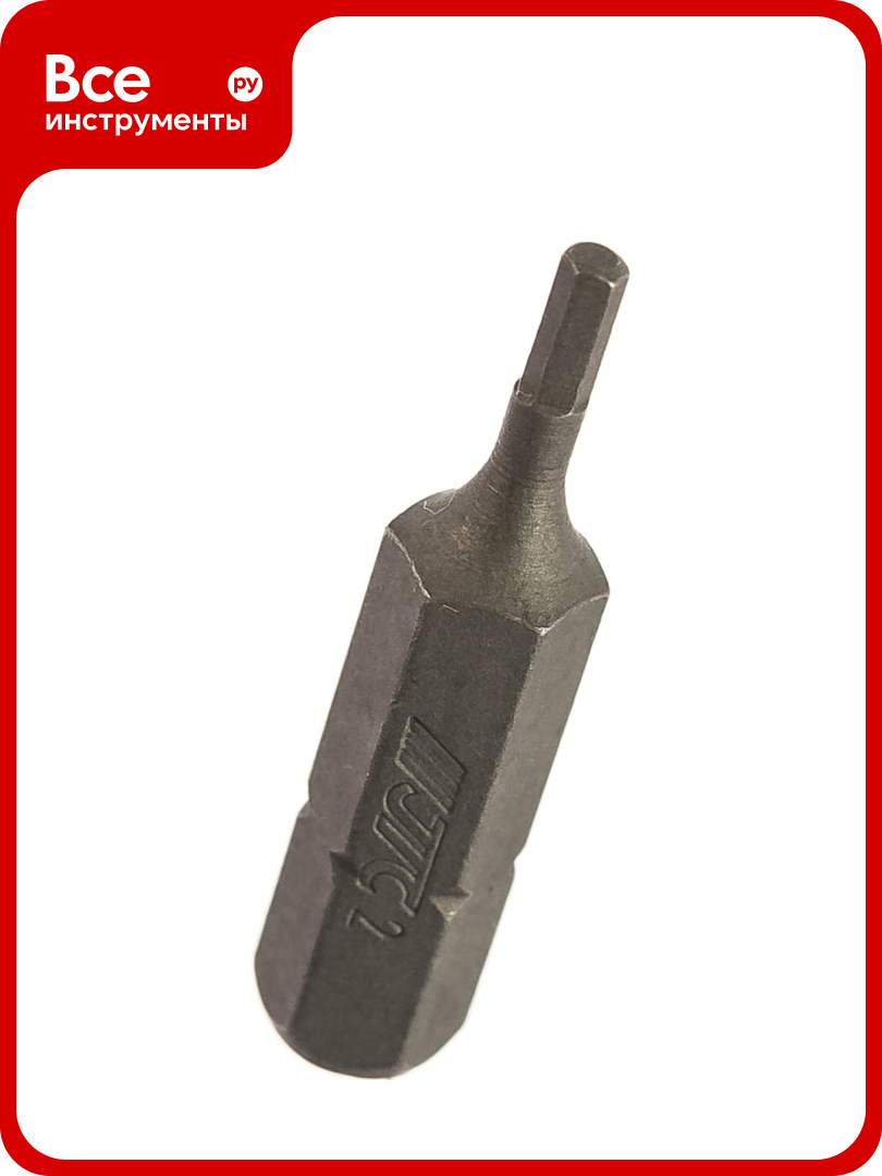 Вставка 6-гранная (H2x30 мм; 1/4") JTC 1153002