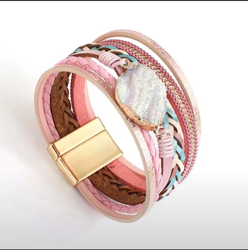 Браслет, искусственный камень