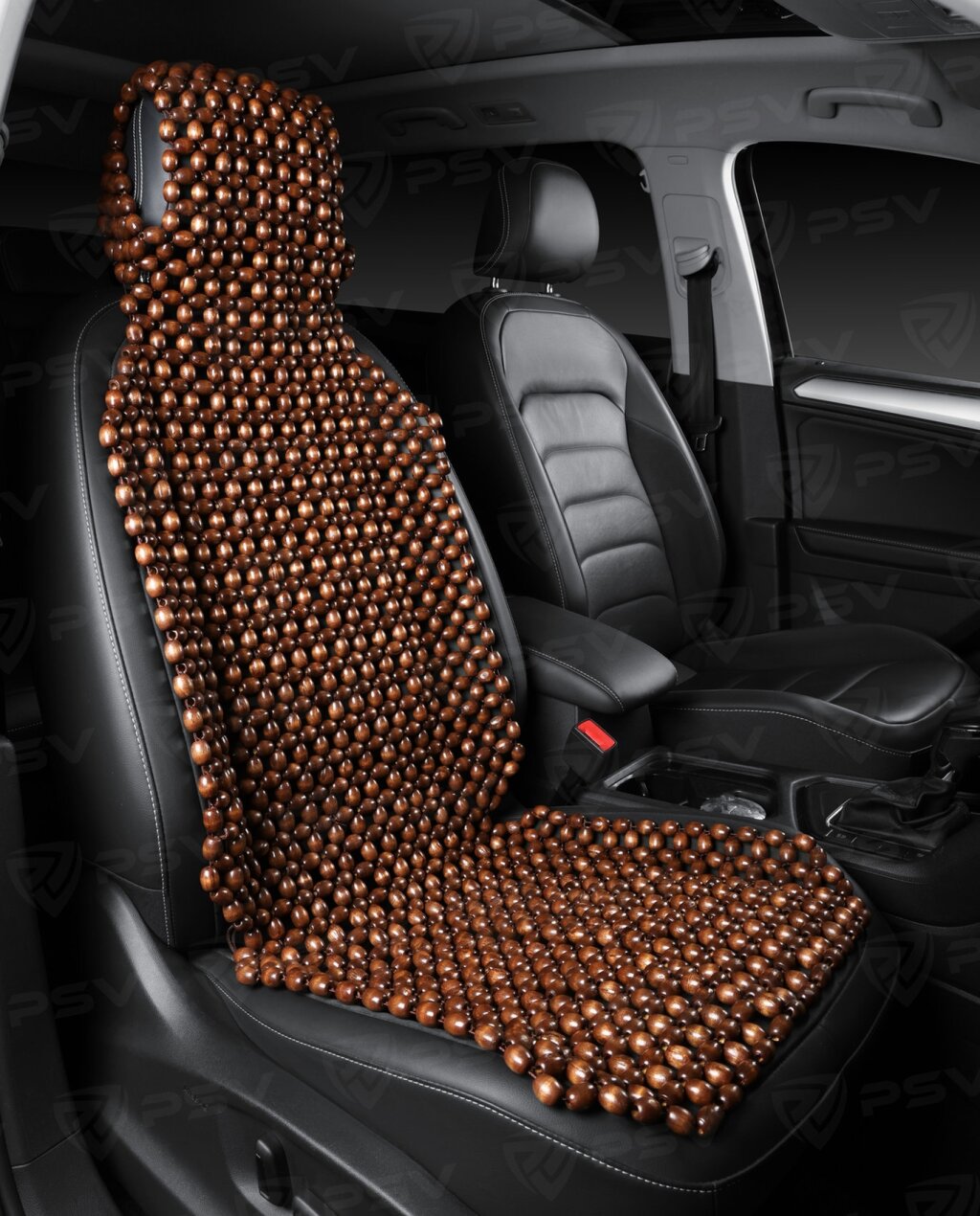 Накидка массажная "PSV" P2003 BIG большая, деревянные косточки, коричневый