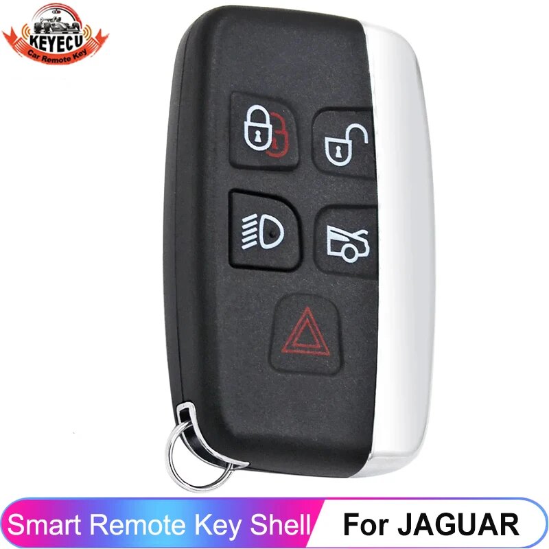 KEYECU 5-кнопочный высококачественный новый смарт-ключа с дистанционным управлением, чехол-брелок для JAGUAR XJ XJL XF F-Type F-Pace 2011-2020, крышка корпуса 1 Pieces