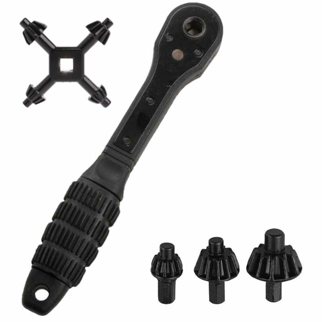 Ключ патрона и набор трещоток для дрели 2 в 1