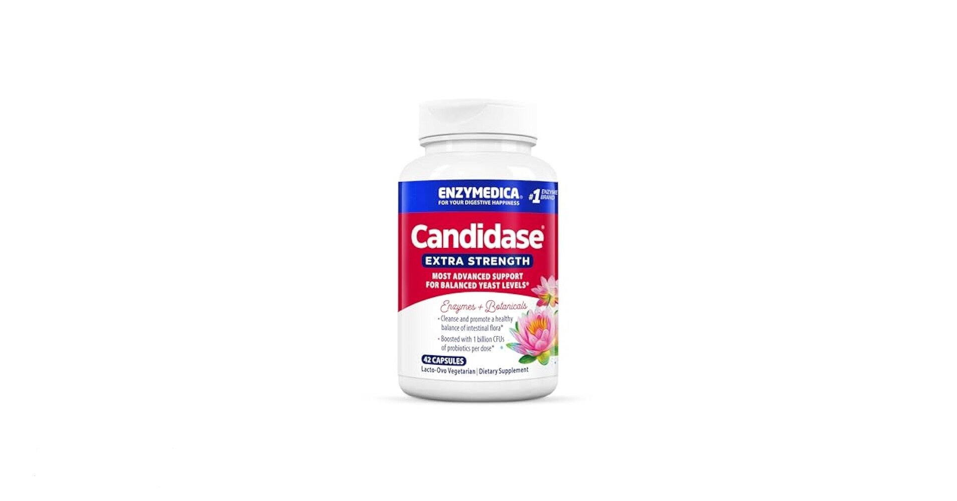 Enzymedica, Candidase Extra Strenght, Кандидаза экстрасила, 42 капсулы
