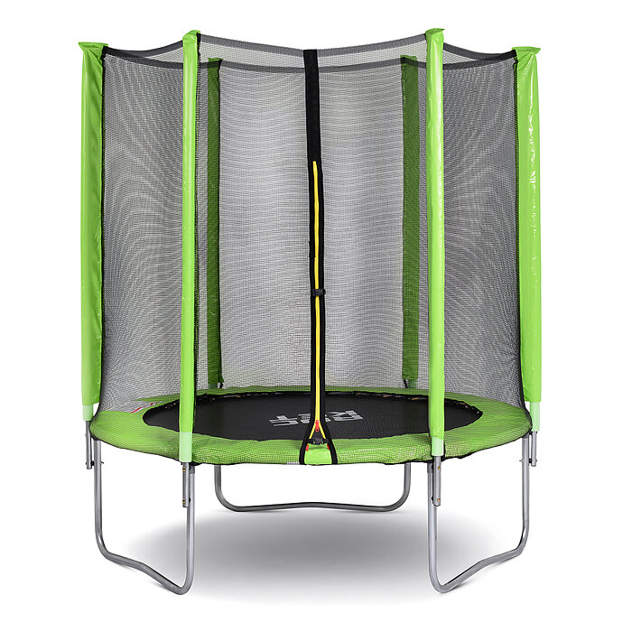 Батут Oubaoloon диаметр 183 см, внешняя сетка высотой 150 см, общая высота 207 см, зеленый