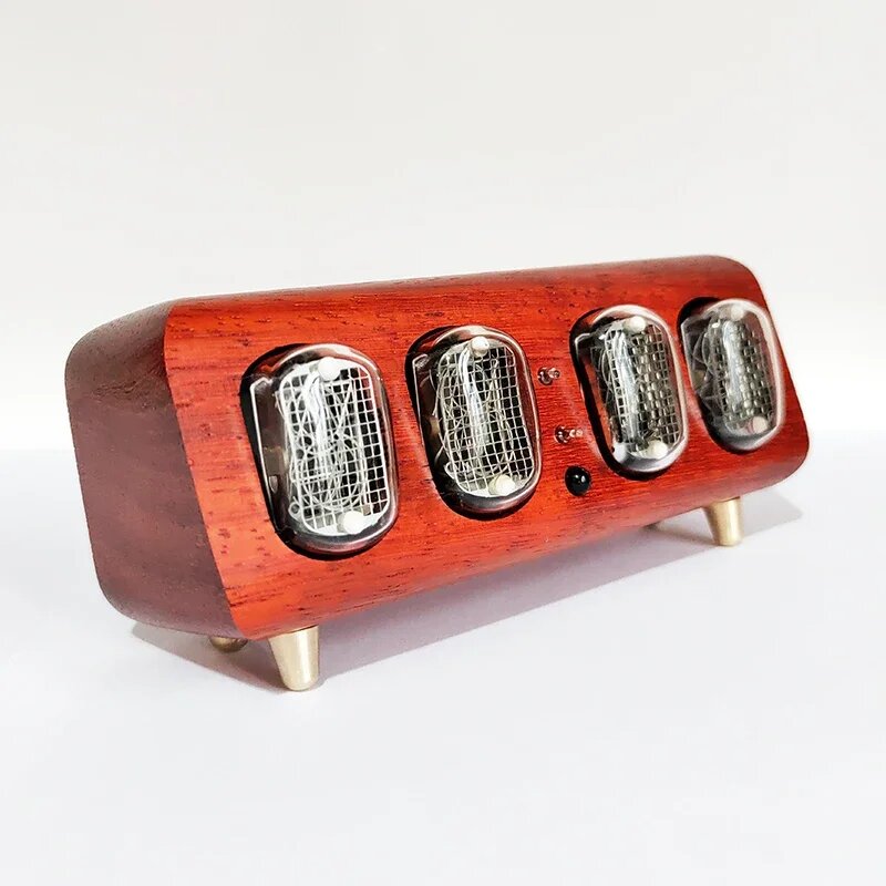 Настольные часы TULX Nixie Tube, Бордовый