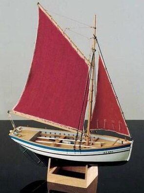 Деревянная сборная модель парусного судна «Sloup» XVIII века, 1:25