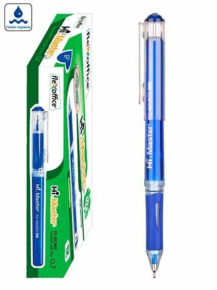 Ручка шариковая FlexOffice масляная "Hi Master" FO-GELB03 blue, синяя, 0,7 мм