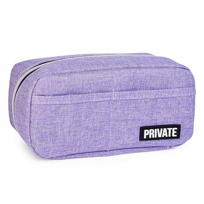 Пенал deVENTE 21x10x7 см, на 80 предметов, на молнии