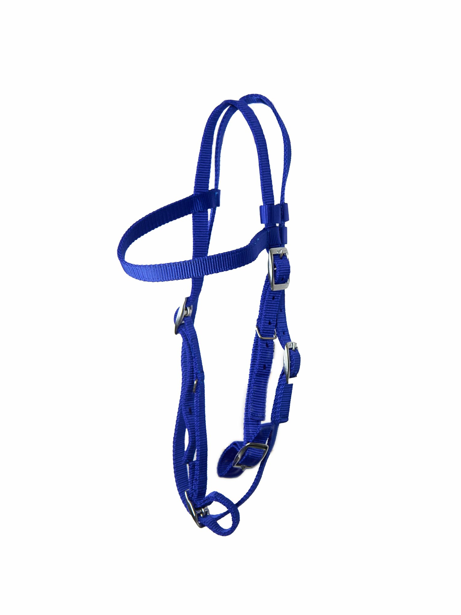 Нейлоновая уздечка с резиновым поводом HorsePlanet