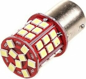 Автолампа диод S25 (P21W) 12V 45 SMD диодов BA15s 1-конт SKYWAY Противотуманные, стопы, задний ход, повороты min20 (в компл.2 шт)