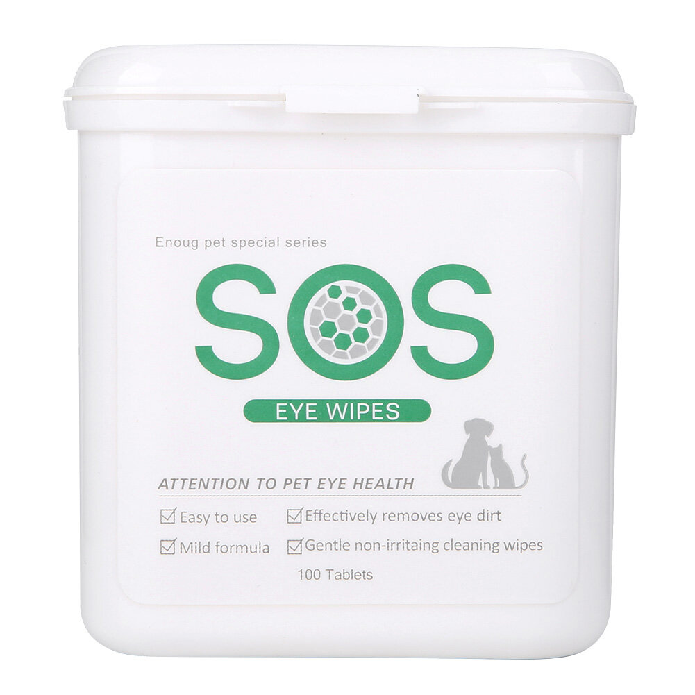 100шт -полиэфирные пит -глаз мокрой салфет