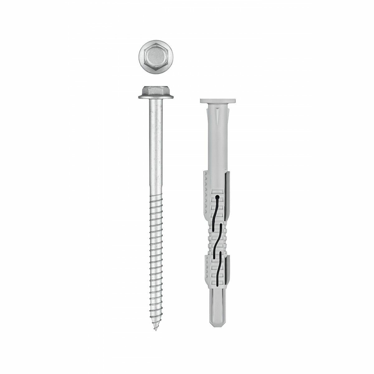 ЗУБР ФД-Ц 10 x 120 мм, фасадный дюбель, нейлон/цинк, 50 шт (301455-120)