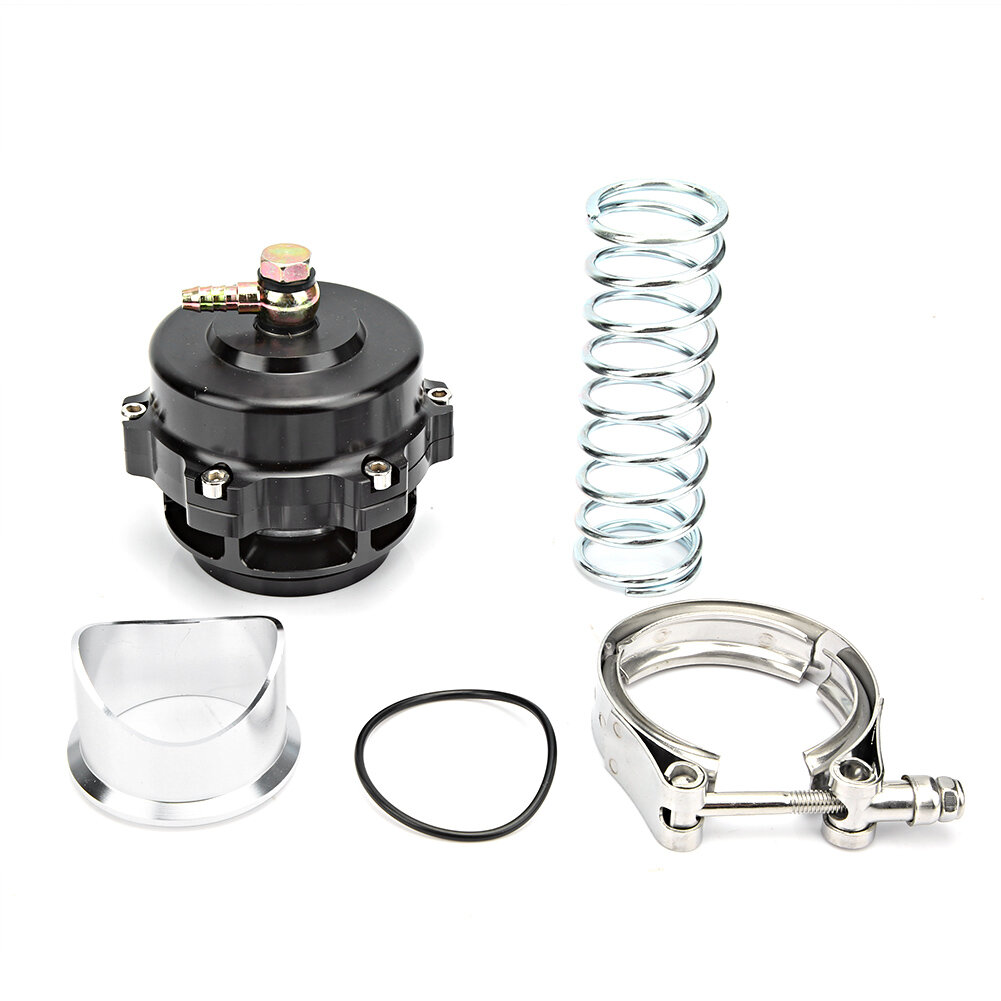 Универсальный 50-миллиметровый серебристый V-образный клапан сброса давления турбонаддува