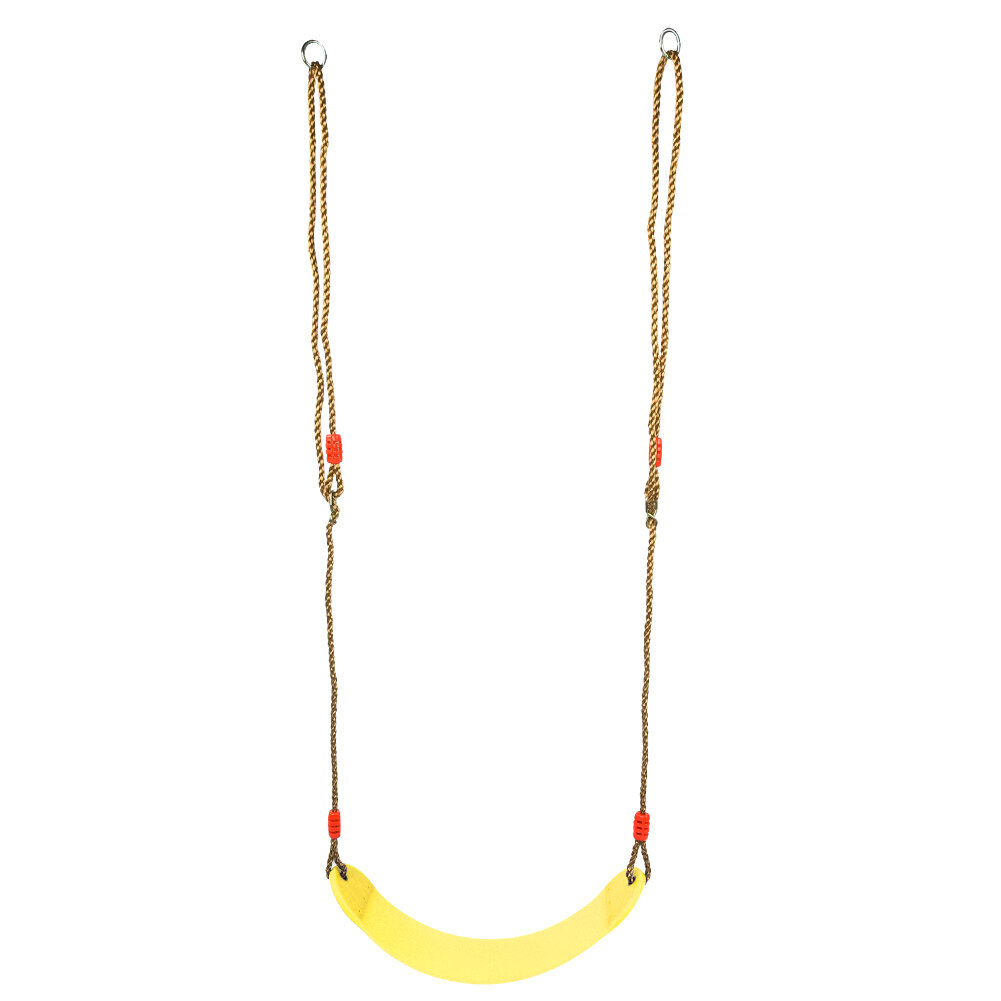 EVA мягкая регулируемая доска-качели с веревкой, детская, желтая