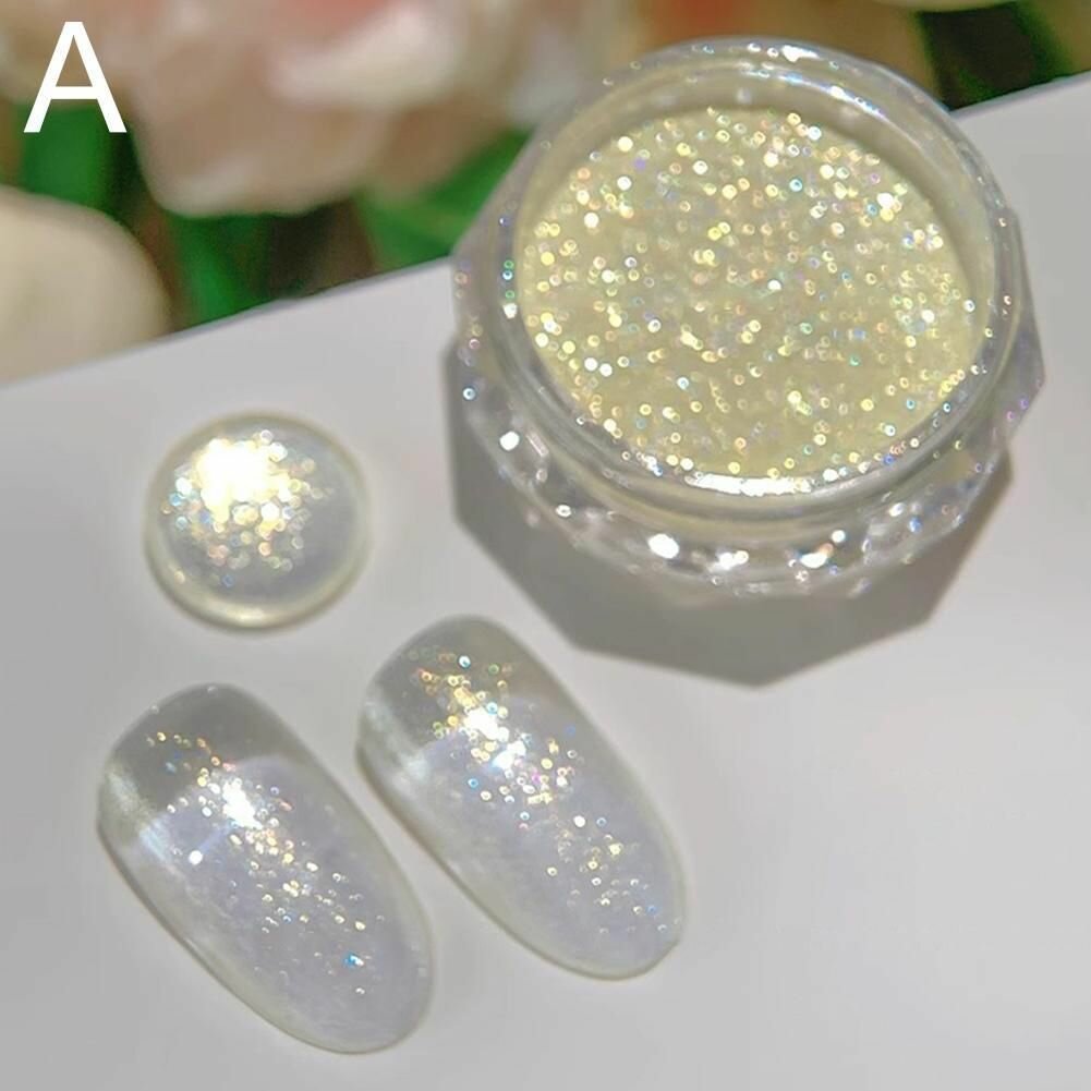 Сияющая втирка для ногтей Кошачий глаз , хамелеон-пигмент с блестками для маникюра и DIY-декора