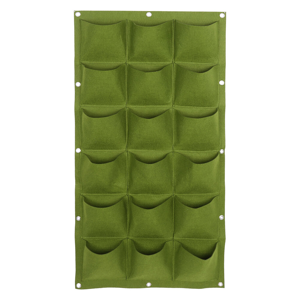 Садовая сумка садовый балкон стена Вертикальные цветочные растения висящие плантатор (18 карманов)