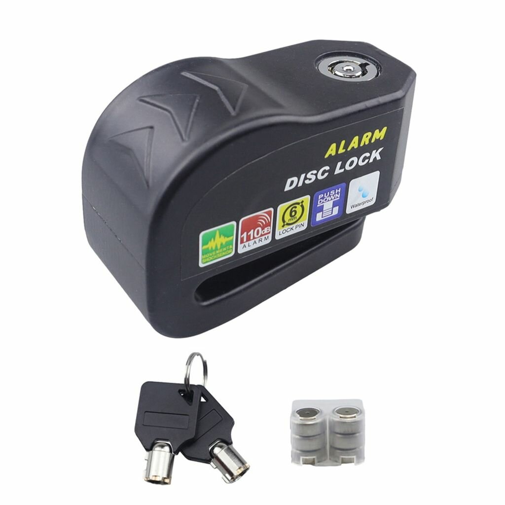 Замок для диска тормоза с сигнализацией, Черный