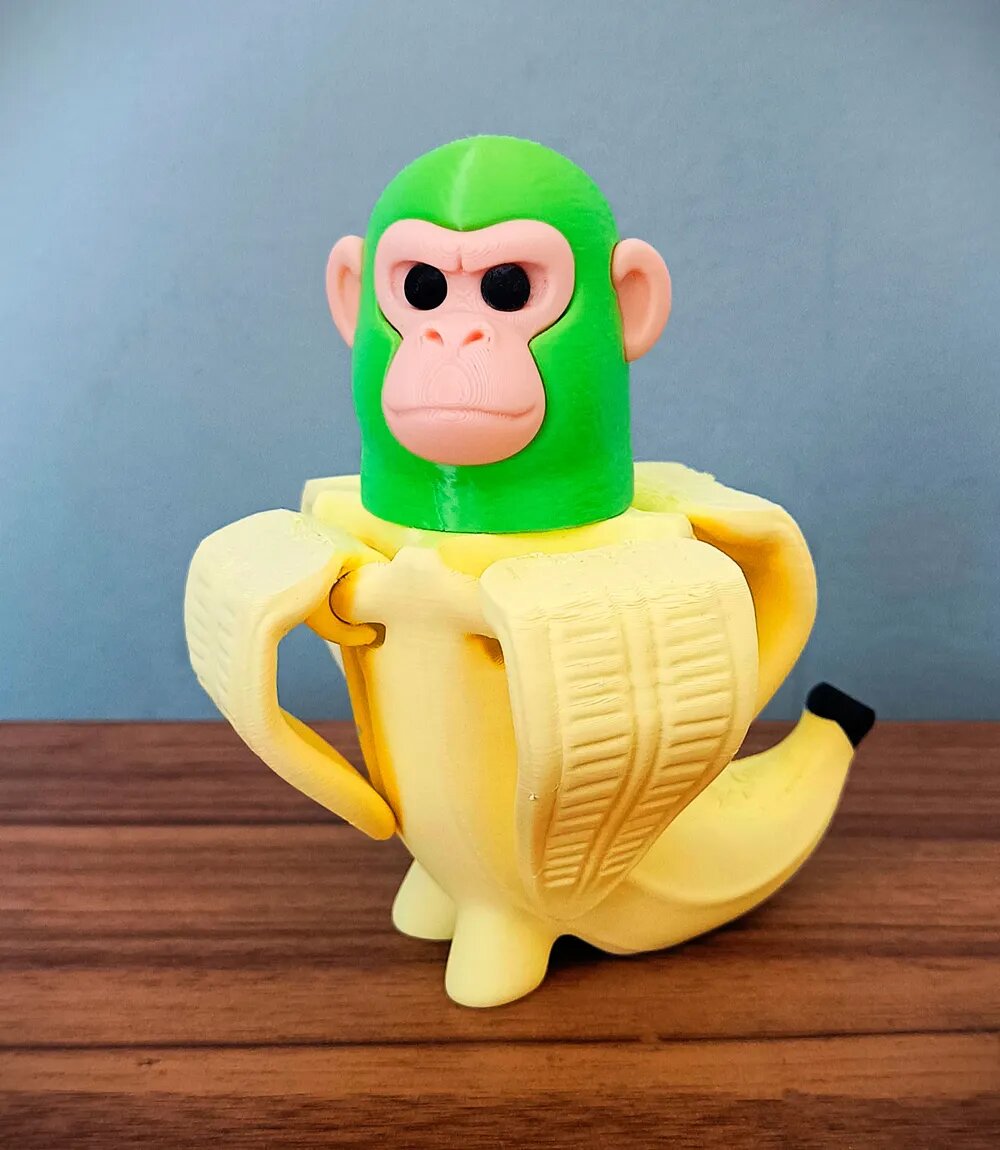Игрушка-обезьяна "Шимпанзини Бананини", подвижная, с бананом
