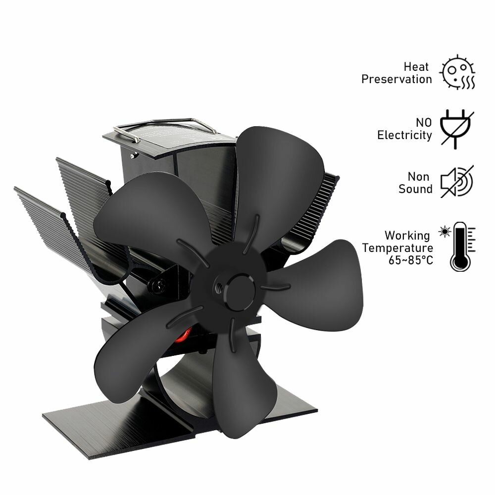 Печной вентилятор для камина и печи: энергонезависимый, безопасный, тихий и эффективный обогрев помещения без электричества